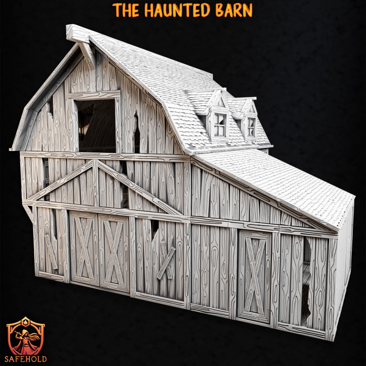 3D Printable The Haunted Barn - MEGA SET by Safehold