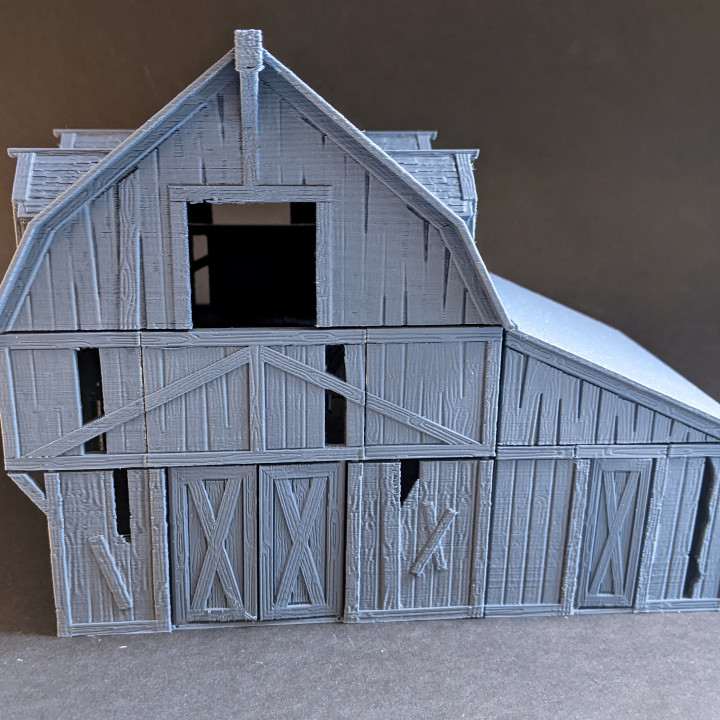 3D Printable The Haunted Barn - MEGA SET by Safehold