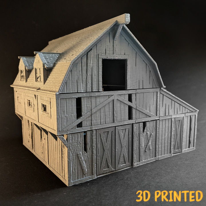 3D Printable The Haunted Barn - MEGA SET by Safehold