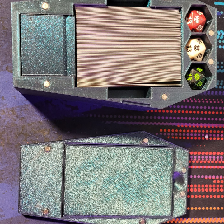 3D Printable MTG Commander Deck Box - Coffin by Jacob Calhoun