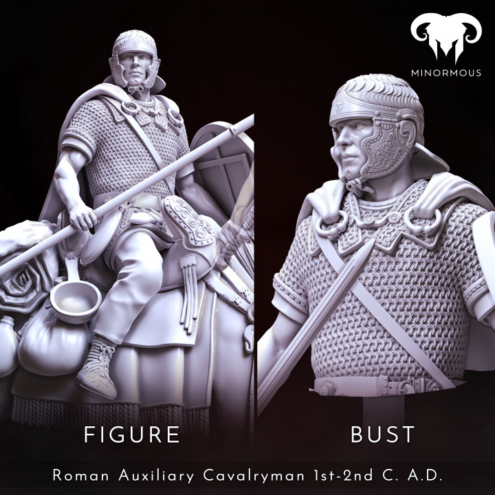 3D Printable Bundle - Roman Auxiliary Cavalryman 1st-2nd C. A.D. Hooves ...