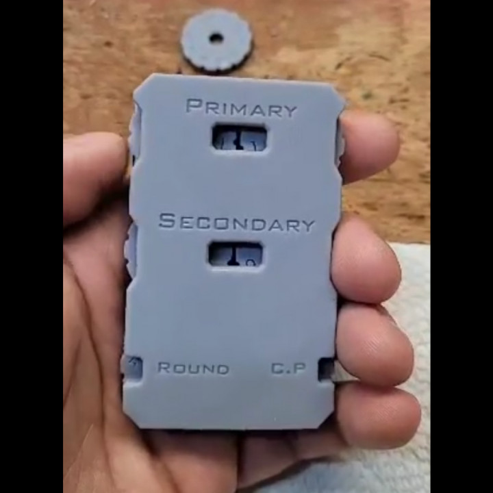 3D Printable Tracker / Tracker Game Score 01 by WarZone Miniature