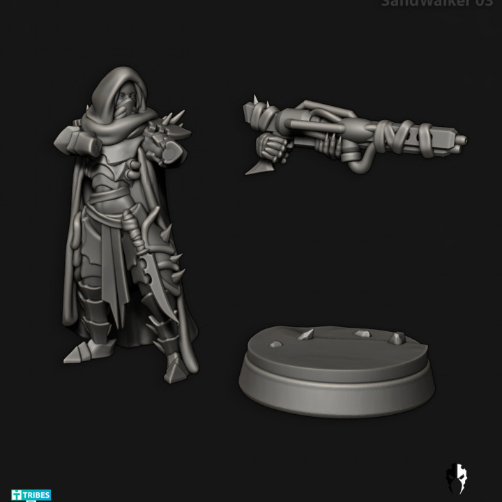 3D Printable Desert Elves - SandWalkers by Edge Miniatures