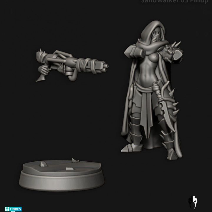 3D Printable Desert Elves - SandWalkers by Edge Miniatures