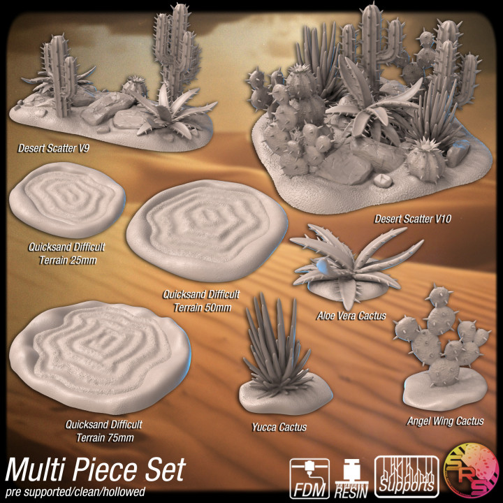 3D Printable Desert Terrain Set by Sync Ratio Systems