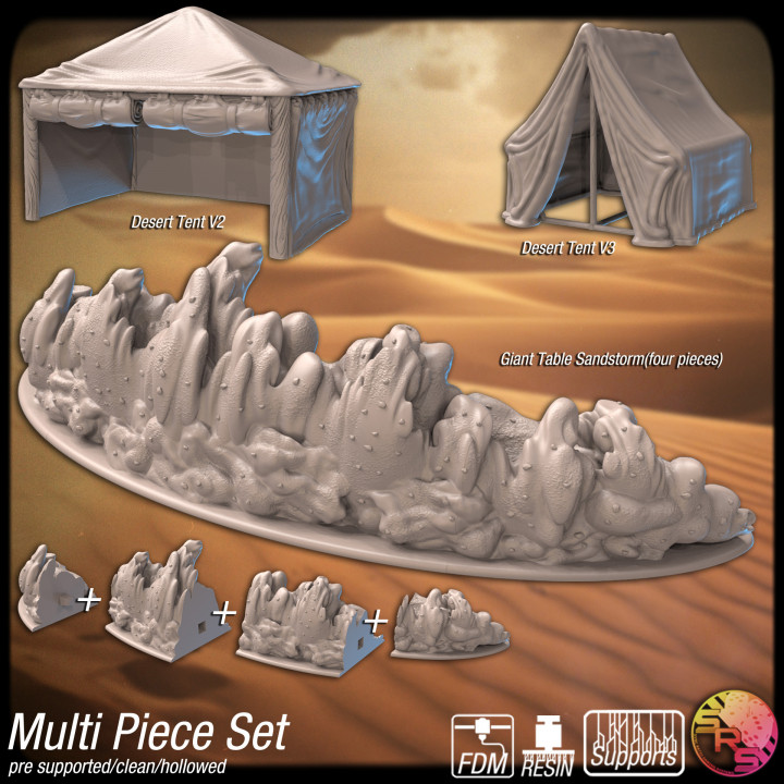 3D Printable Desert Terrain Set by Sync Ratio Systems