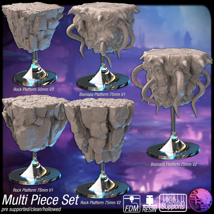 3D Printable Floating Islands Terrain Set by Sync Ratio Systems