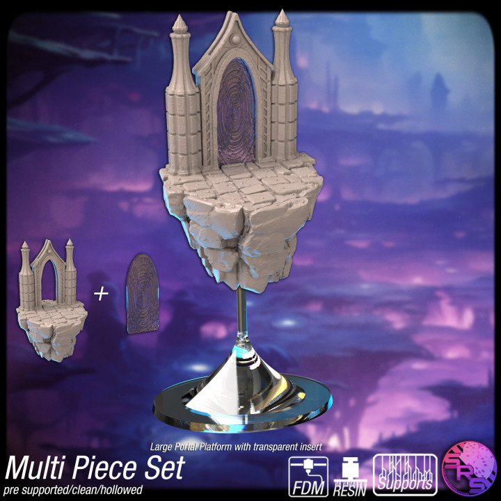 3D Printable Floating Islands Terrain Set by Sync Ratio Systems