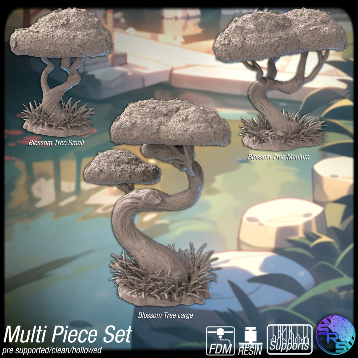 3D Printable Japanese Hot Springs Terrain Set by Sync Ratio Systems