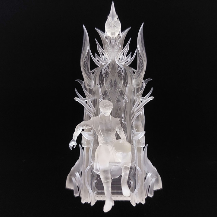 3D Printable The Baron | Elf Noble Seated on Throne | 2 Seperate Models ...
