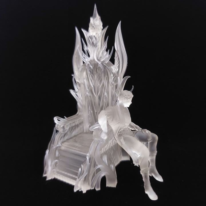 3D Printable The Baron | Elf Noble Seated on Throne | 2 Seperate Models ...