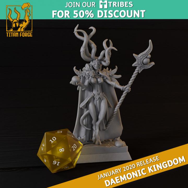 3D Printable Titan Forge Miniatures - 2020 - January - Daemonic Kingdom by Titan Forge Miniatures