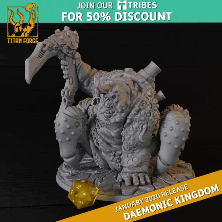3D Printable Titan Forge Miniatures - 2020 - January - Daemonic Kingdom by Titan Forge Miniatures