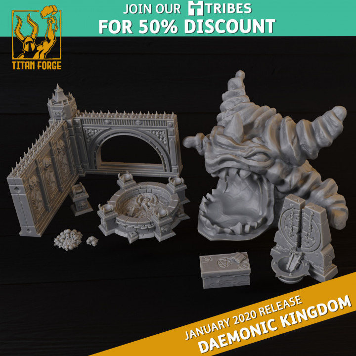 3D Printable Titan Forge Miniatures - 2020 - January - Daemonic Kingdom ...