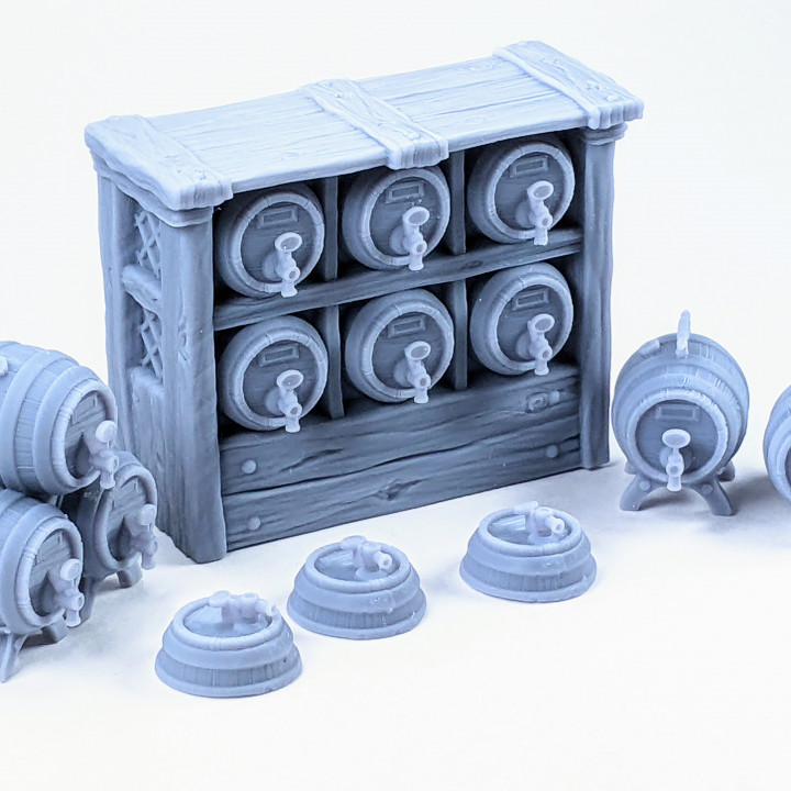 3D Printable Tavern Set by Custom Miniature Maker