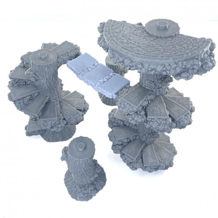 3D Printable Print 'N' Roll: Elven Enclave (Texture Roller and Terrain Set) by Custom Miniature ...