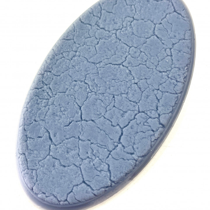 3D Printable 33 Piece Cracked Earth Base Set by Custom Miniature Maker