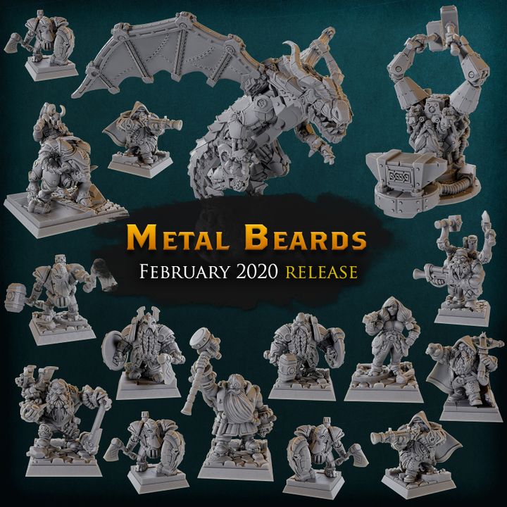 3D Printable Titan Forge Miniatures - 2020 - February - Metal Beards by ...