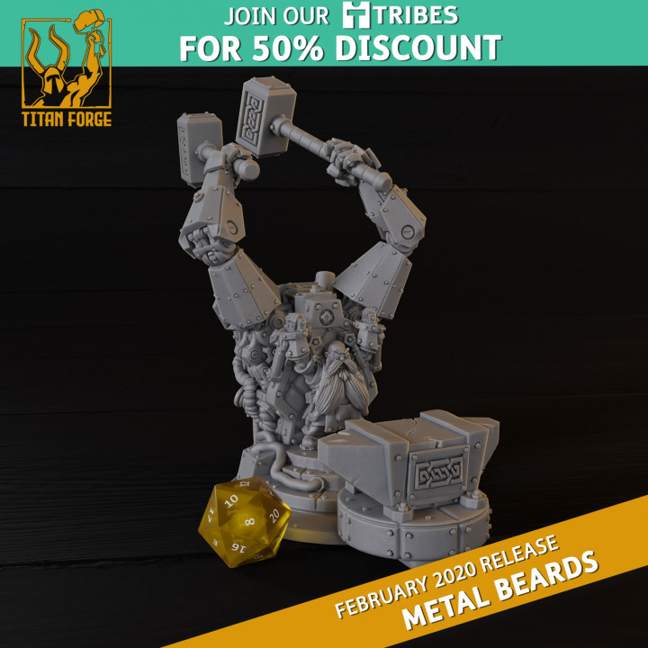 3D Printable Titan Forge Miniatures - 2020 - February - Metal Beards by ...
