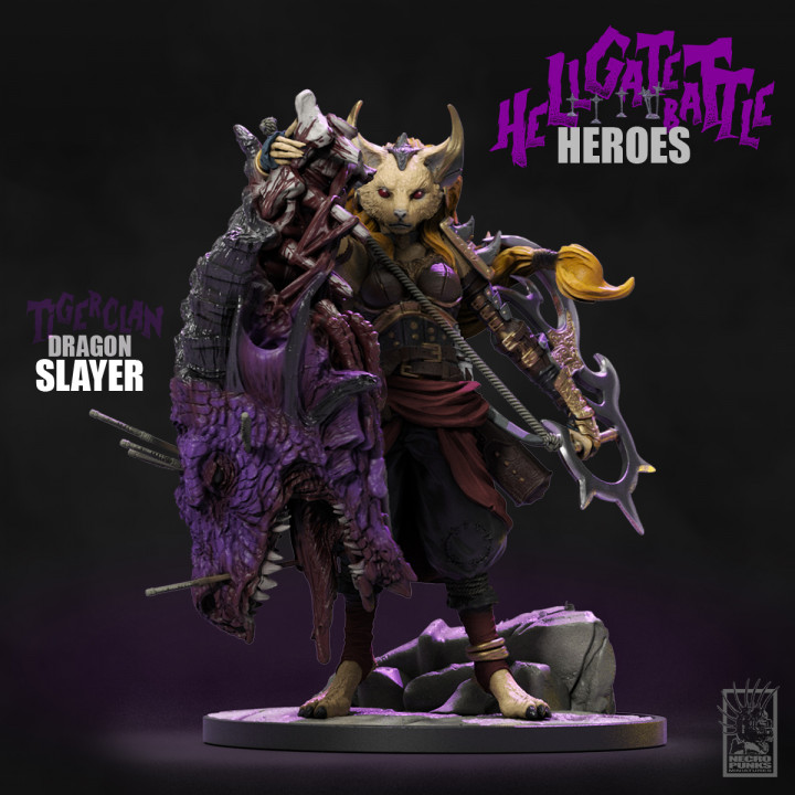 3D Printable Tiger Clan Dragon Slayer - Heroes - Hell Gate Battle ...
