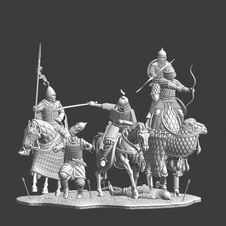 3D Printable DECEMBER TRIBE SET - Mongol Horde by Northern Crusades ...
