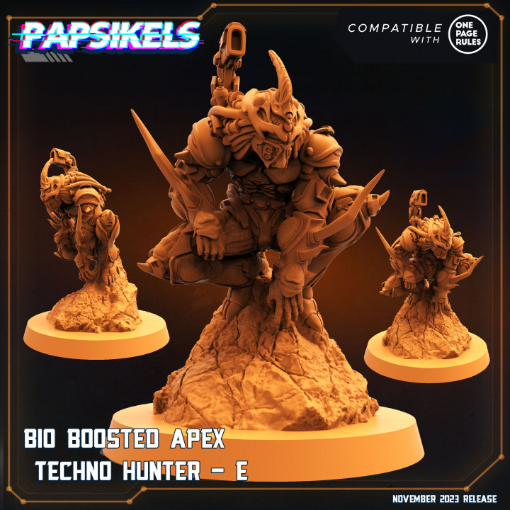 3D Printable BIO BOOSTED TECHNO APEX HUNTER E by PAPSIKELS MINIATURES