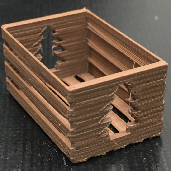 3D Printable Mini Christmas Tree Crate by Brian Grossmiller