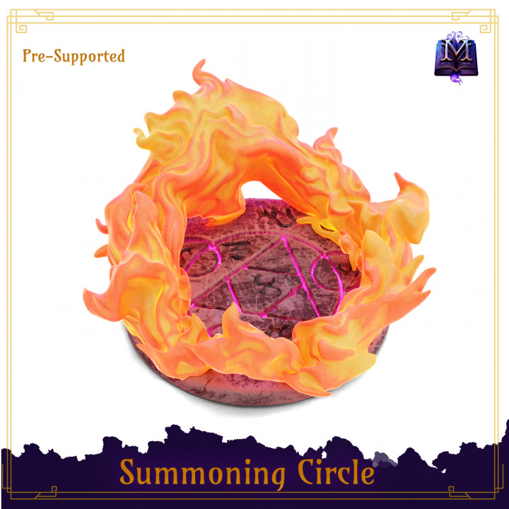 3D Printable Summoning Circle by Mystic Makers Miniatures