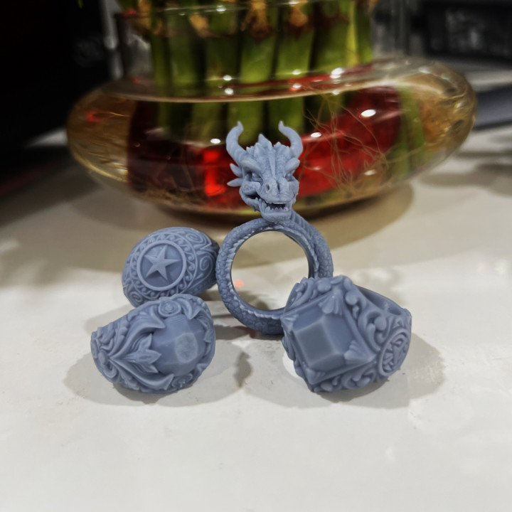 3D Printable Dwarven Ring by Mystic Makers Miniatures