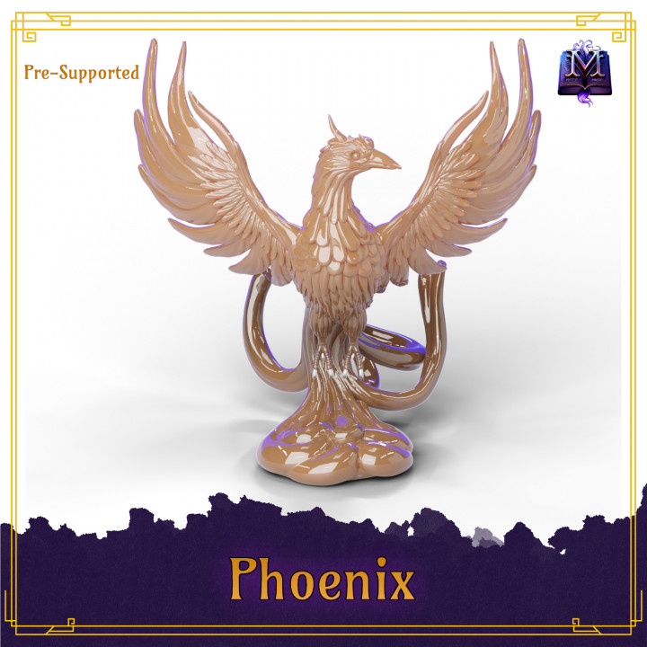 3D Printable Phoenix by Mystic Makers Miniatures