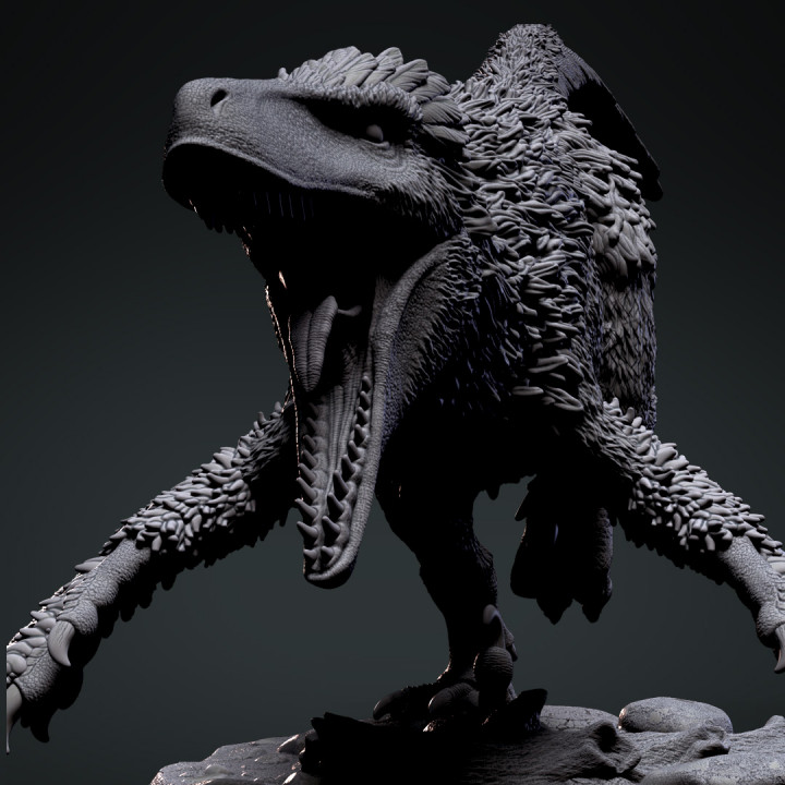 3D Printable Utahraptor 1 by clynche art
