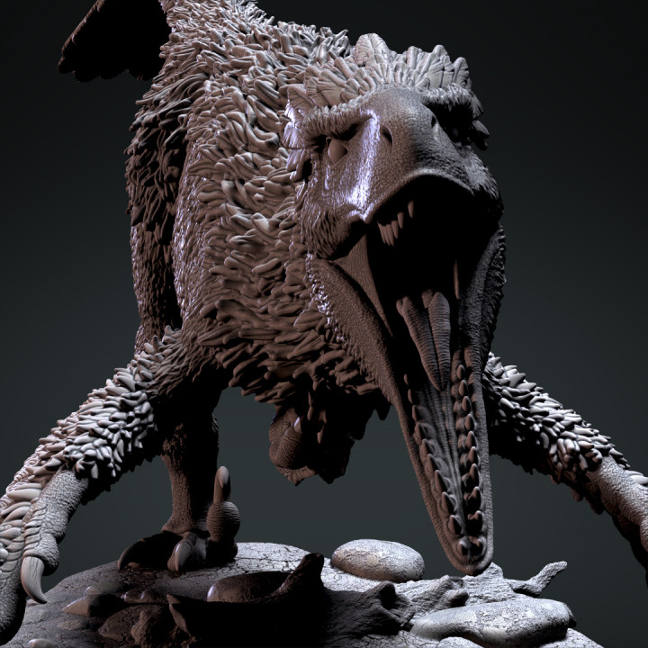 3D Printable Utahraptor 1 by clynche art