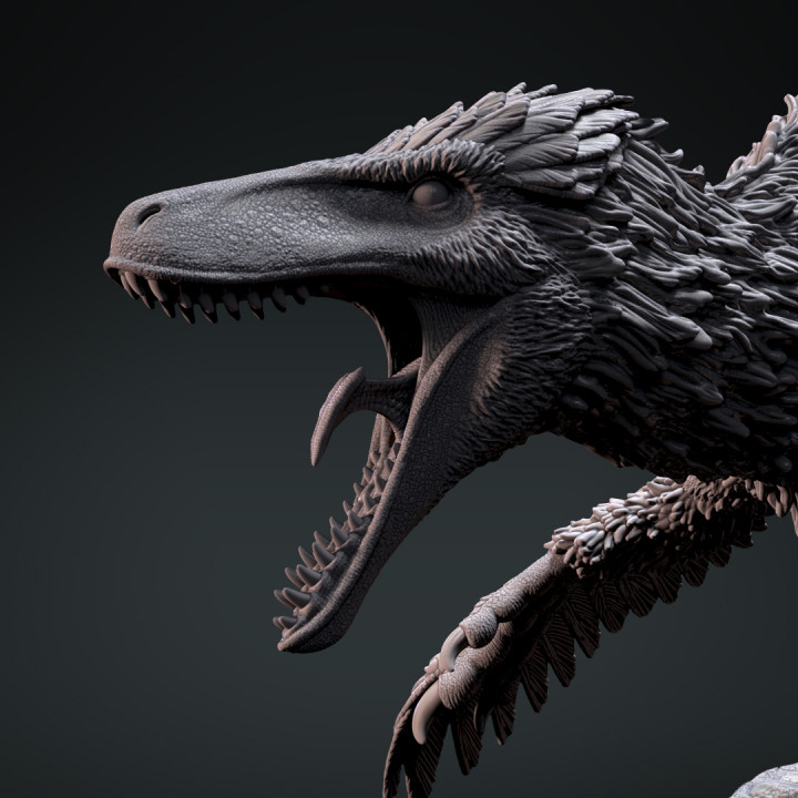 3D Printable Utahraptor 1 by clynche art