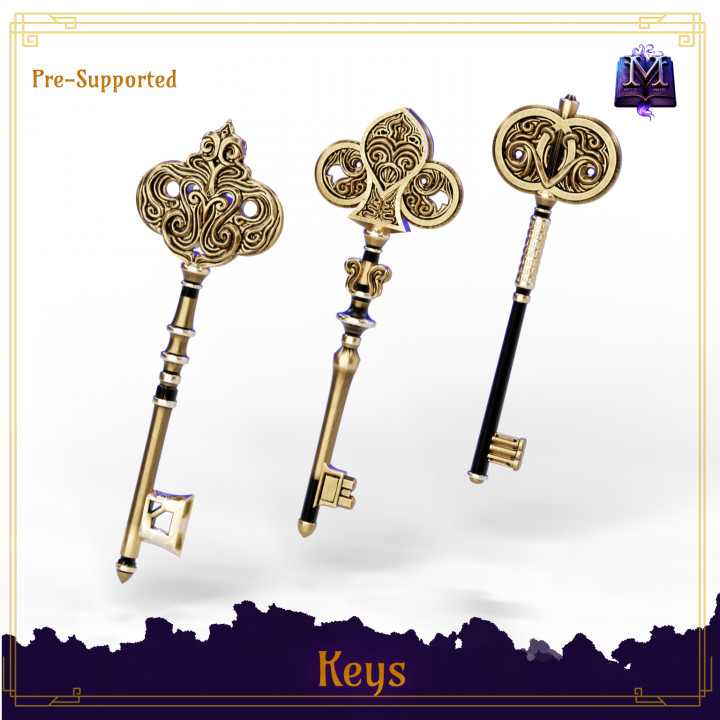 3D Printable Mystic Keys by Mystic Makers Miniatures