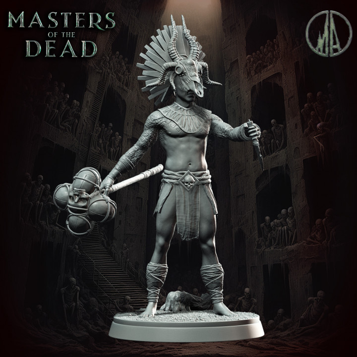 3D Printable Witch Doctor - Masters of the Dead by Monolith Arts