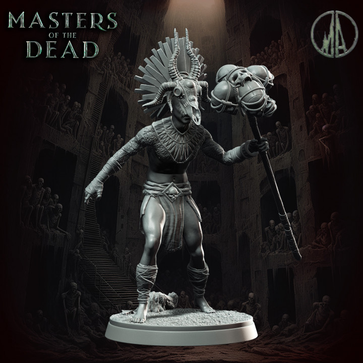 3D Printable Witch Doctor - Masters of the Dead by Monolith Arts