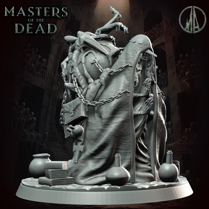 3D Printable Cauldron Hag - Masters of the Dead by Monolith Arts