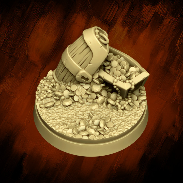 3D Printable Treasure - BASES PACK by Minis From the Den
