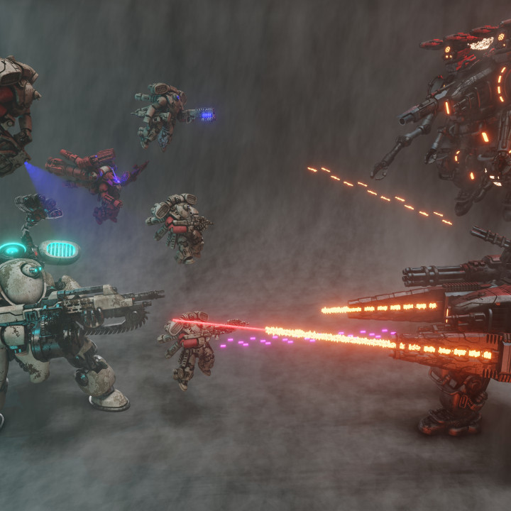 3D Printable NG 77x rapid response mech and destroyer refit by Crimson ...