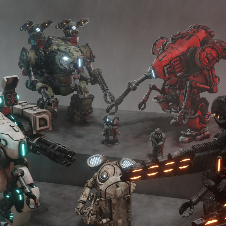 3D Printable NG 77x rapid response mech and destroyer refit by Crimson ...