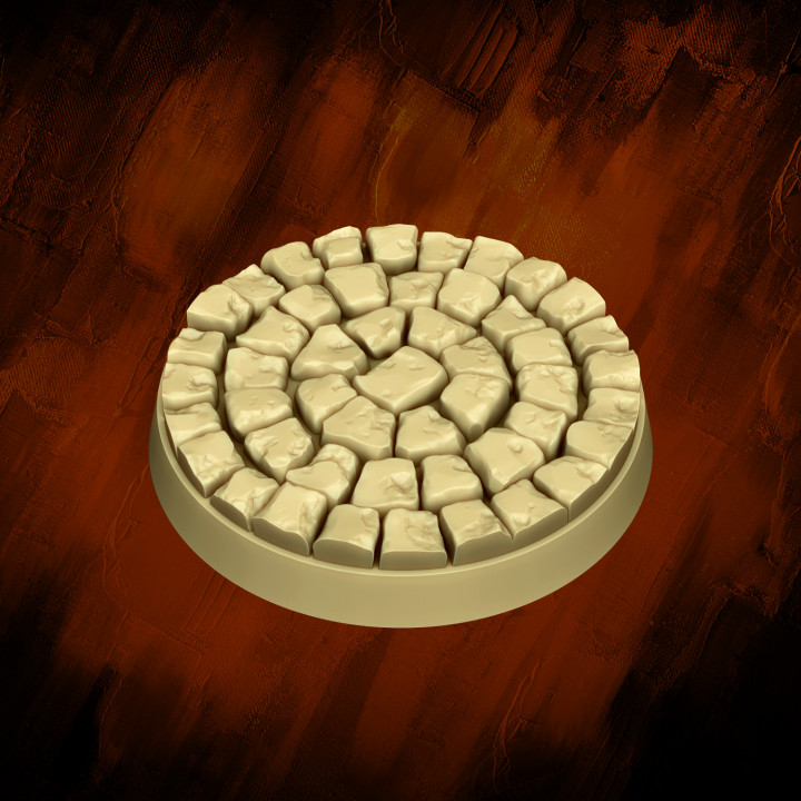 3D Printable Street - BASES PACK by Minis From the Den