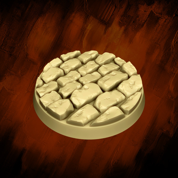 3D Printable Street - BASES PACK by Minis From the Den