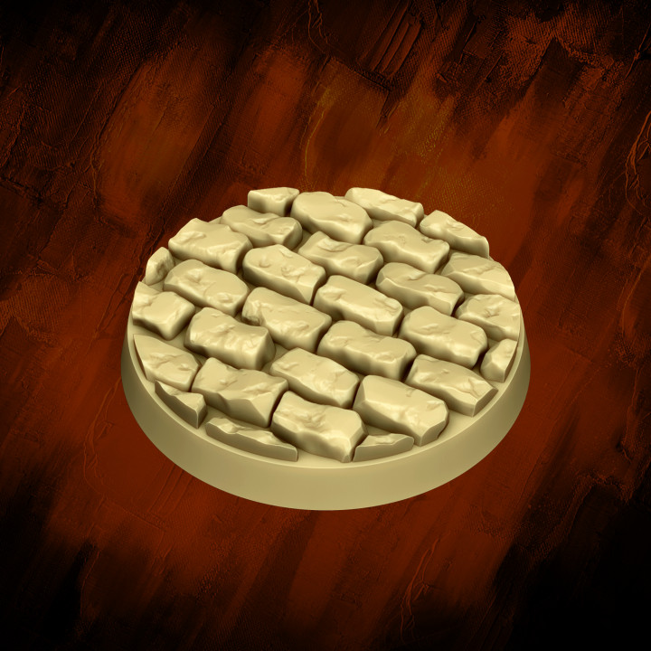 3D Printable Street - BASES PACK by Minis From the Den