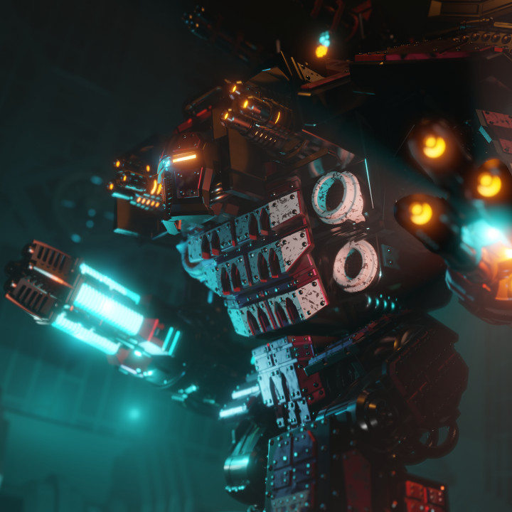 3D Printable Invictus heavy war construct by Crimson Steel Mechworks