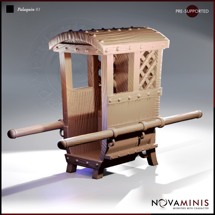 3D Printable Palanquin 01 by NovaMinis