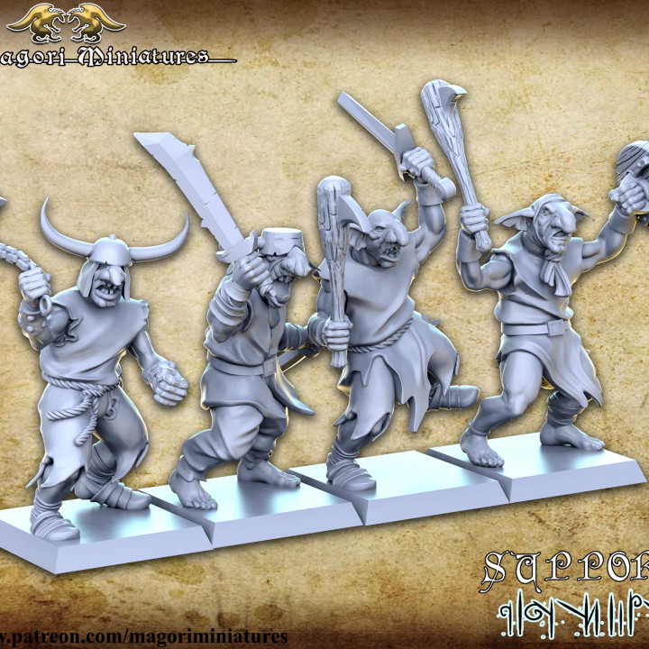 3D Printable Kobold pack by Magori Minaitures