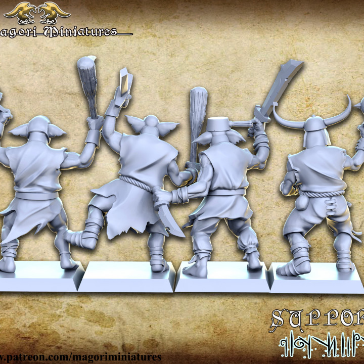 3D Printable Kobold pack by Magori Minaitures