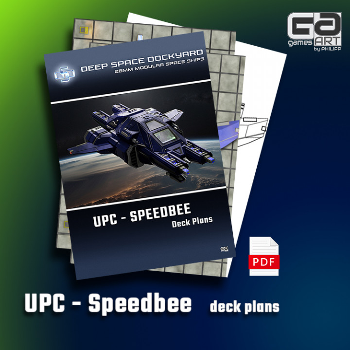3D Printable UPC - Speedbee - deck plans by gamesART by Philipp