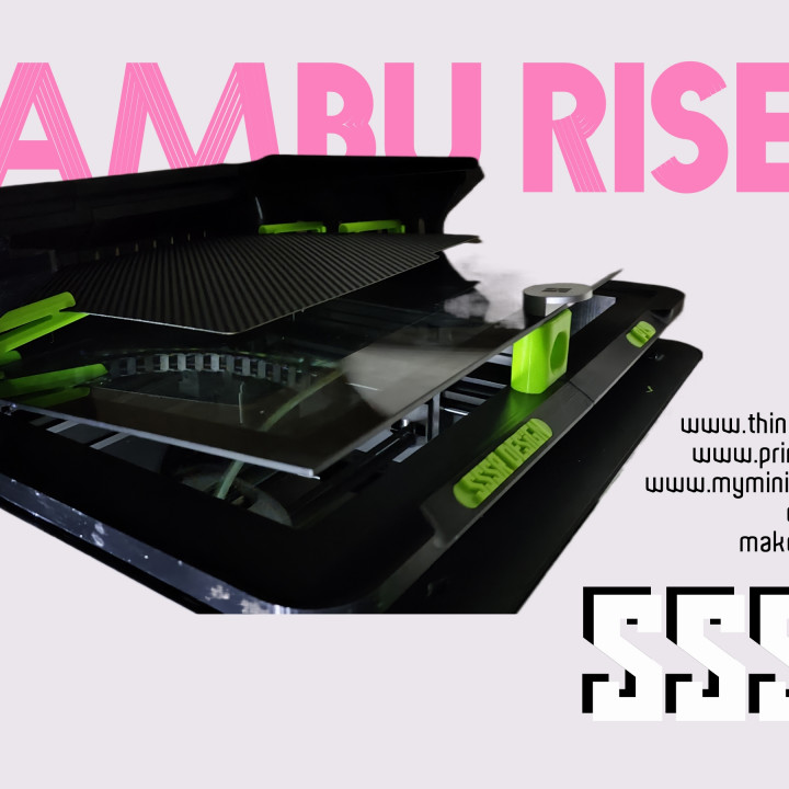 3D Printable Bambu Riser by MING