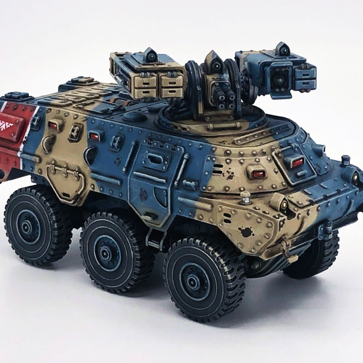 3D Printable Minotaur Wheeled IFV (Presupported) by Nate Feyma